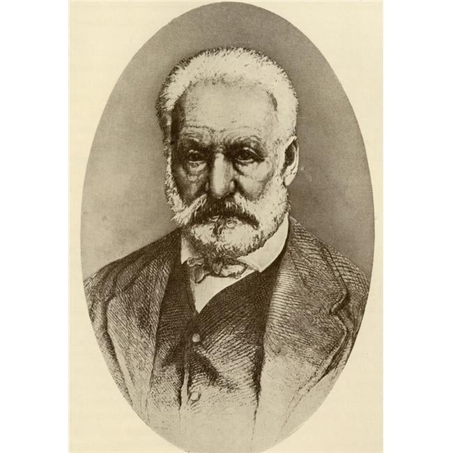 Victor Marie Hugo 1802-1885 French Poet Novelist & Dramatist From The Book Poster Print, Large ...
