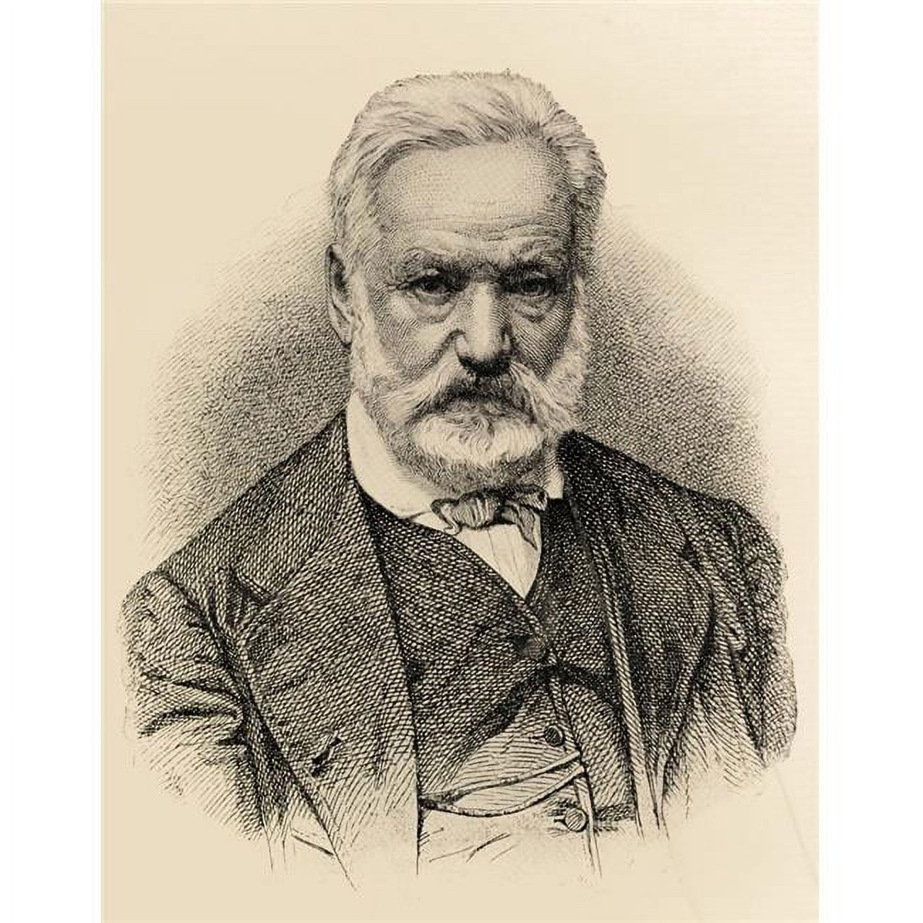 Victor Marie Hugo 1802-1885 French Poet Novelist & Dramatist From The Book Poster Print, Large ...