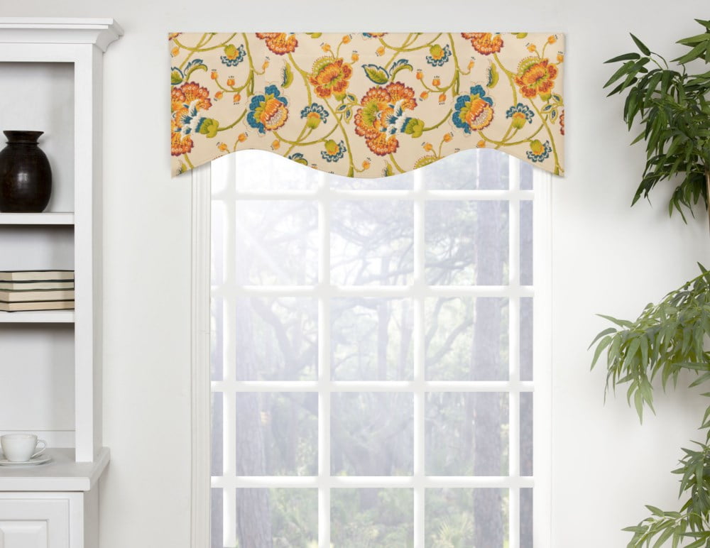 Victor Mill Canterbury floral shaped valance - Walmart.com