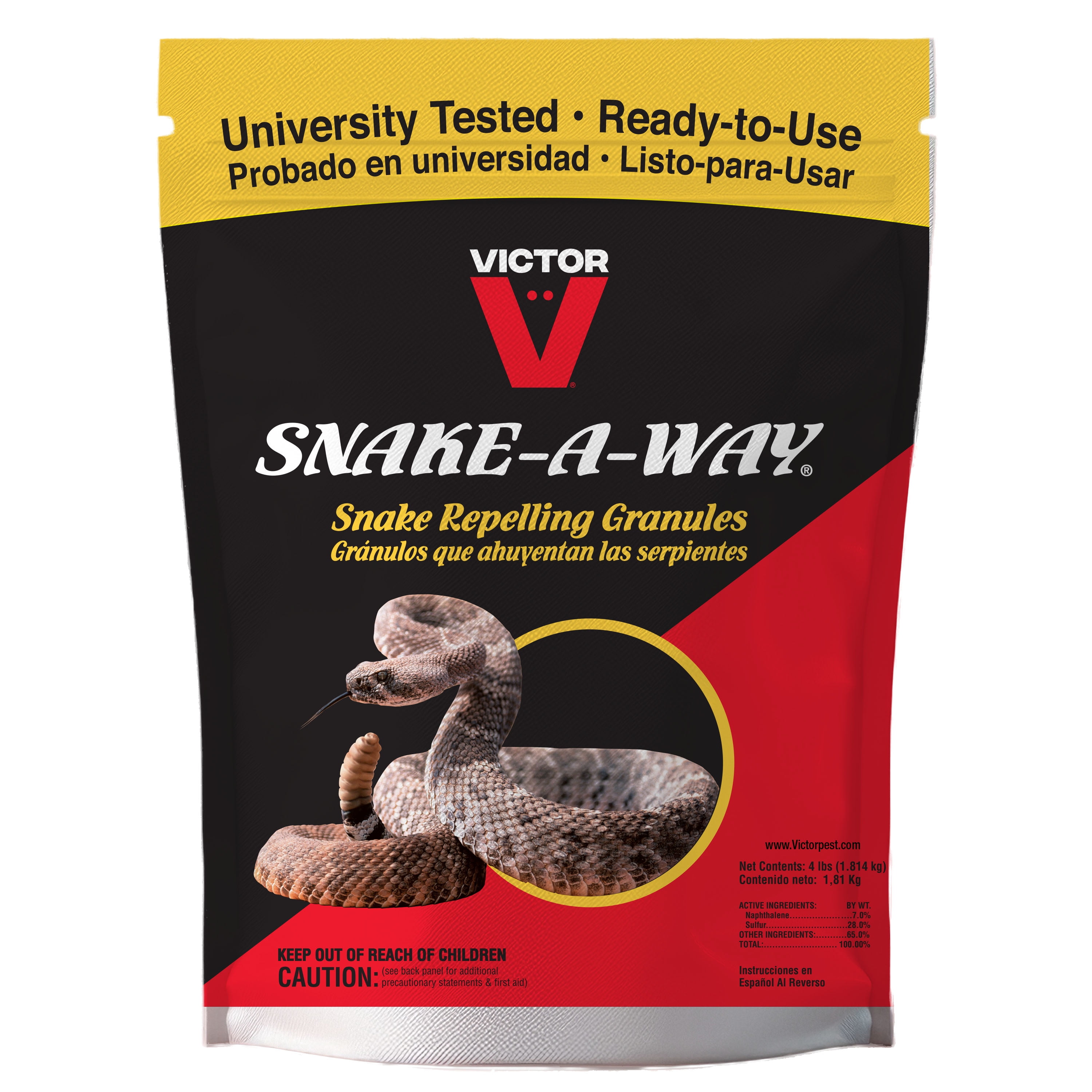Woodstream Snake-A-Way Snake Repelling Granules 4lb bag, effective ...