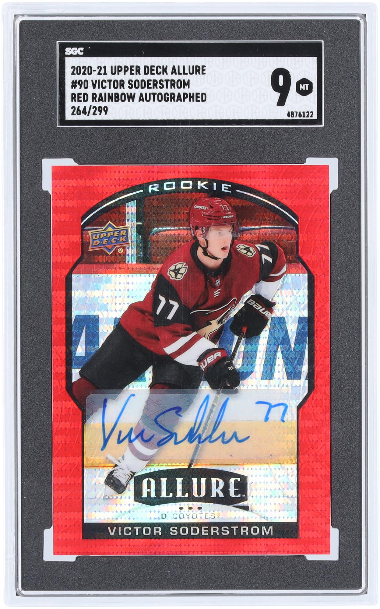 Victor Soderstrom Arizona Coyotes Autographed 2020-21 Upper Deck Allure ...