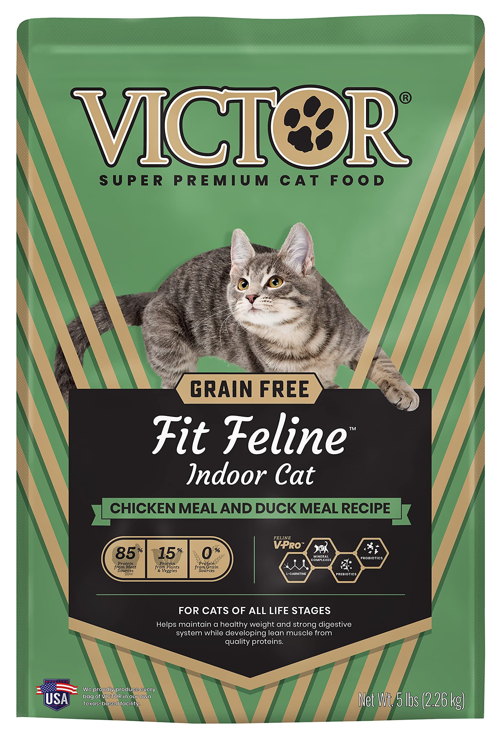 Victor Super Premium Cat TMA2 Food - Grain Free Fit Feline - Dry Cat ...