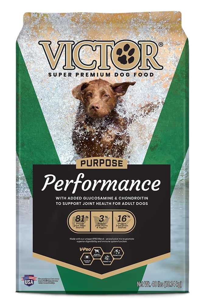 Victor Super Premium Dog Food - Performance Dry Dog Food - 26% Protein ...