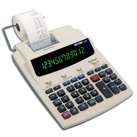 Free Shipping! Victor Commercial Printing Calculator with Thermal ...