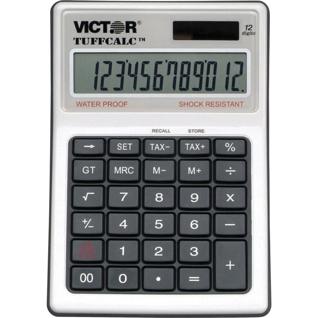 Victor Technology 99901 TuffCalc Calculator, White - Walmart.com