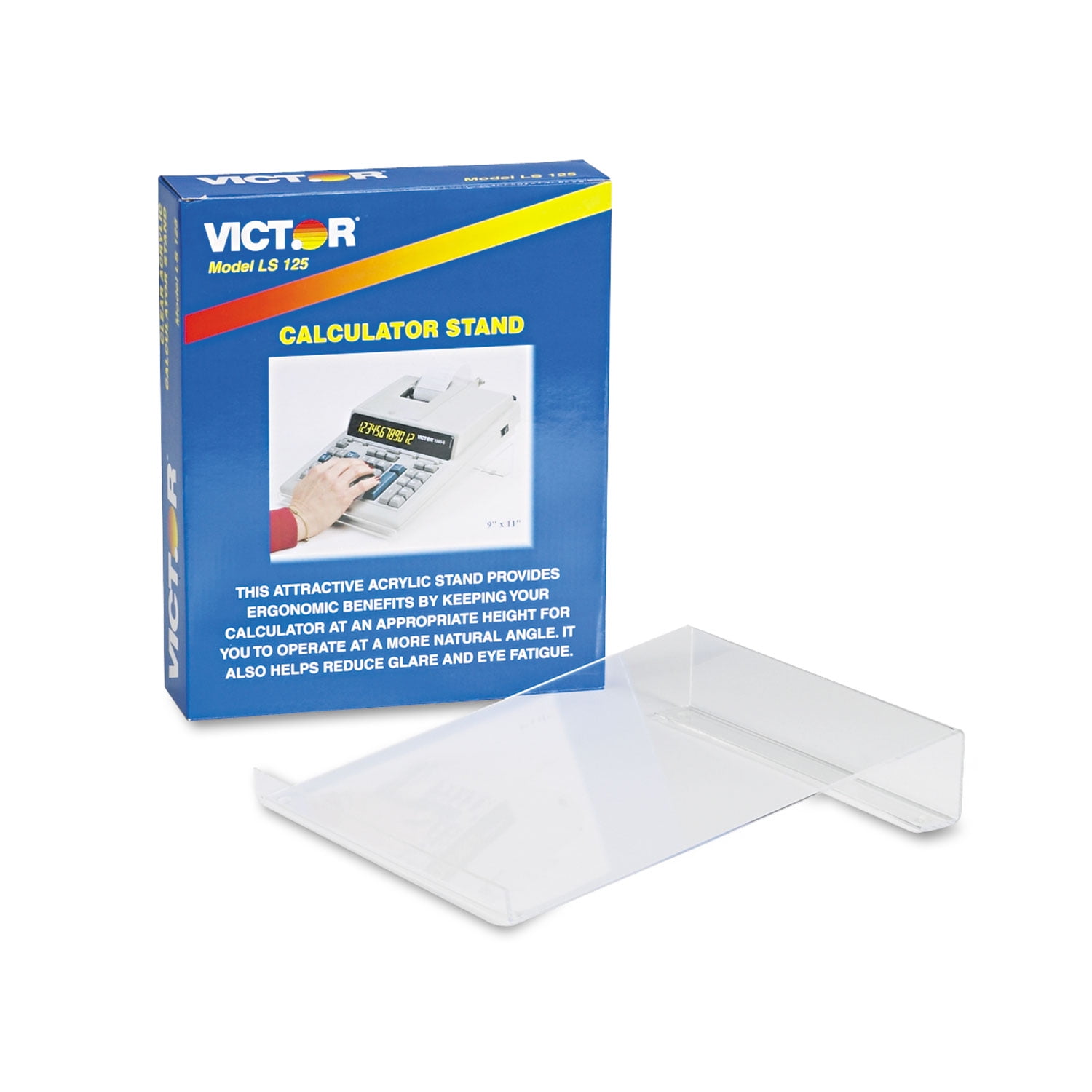 Victor Technology Large Ergonomic Calculator Stand, Clear (LS125 ...