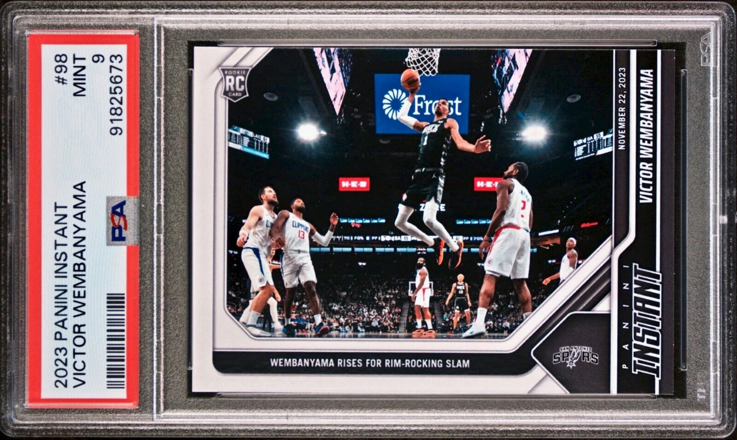 Victor Wembanyama 2023-24 Panini #98 NBA Rookie Card Spurs 1 of 5530 ...