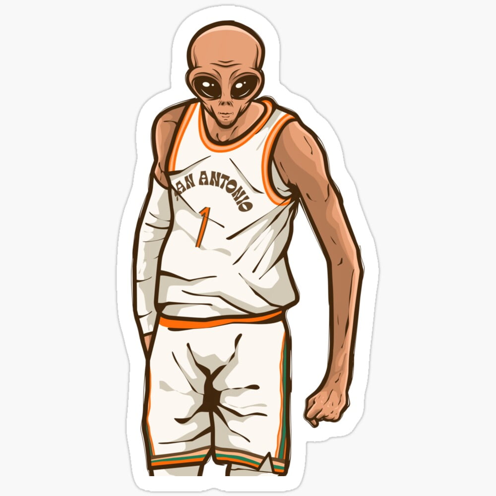 Victor Wembanyama Alien Celebration Sticker Phone Decal Water Bottle ...