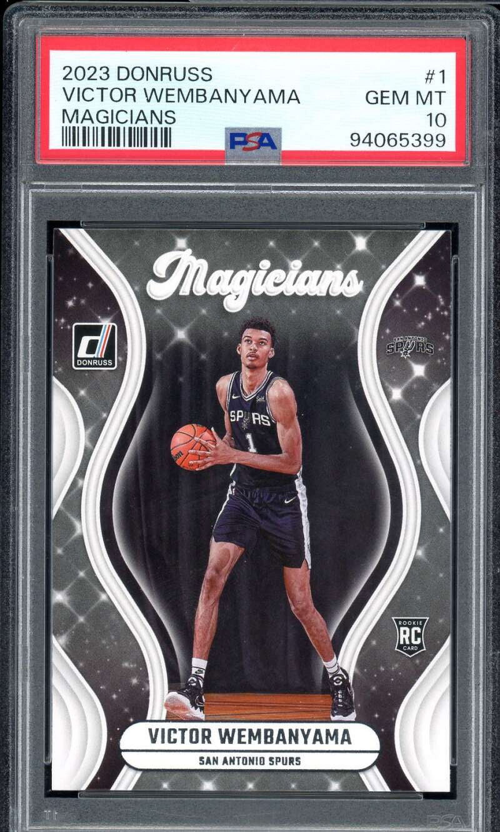 Victor Wembanyama Rookie Card 2023-24 Donruss Magicians #1 PSA 10 ...