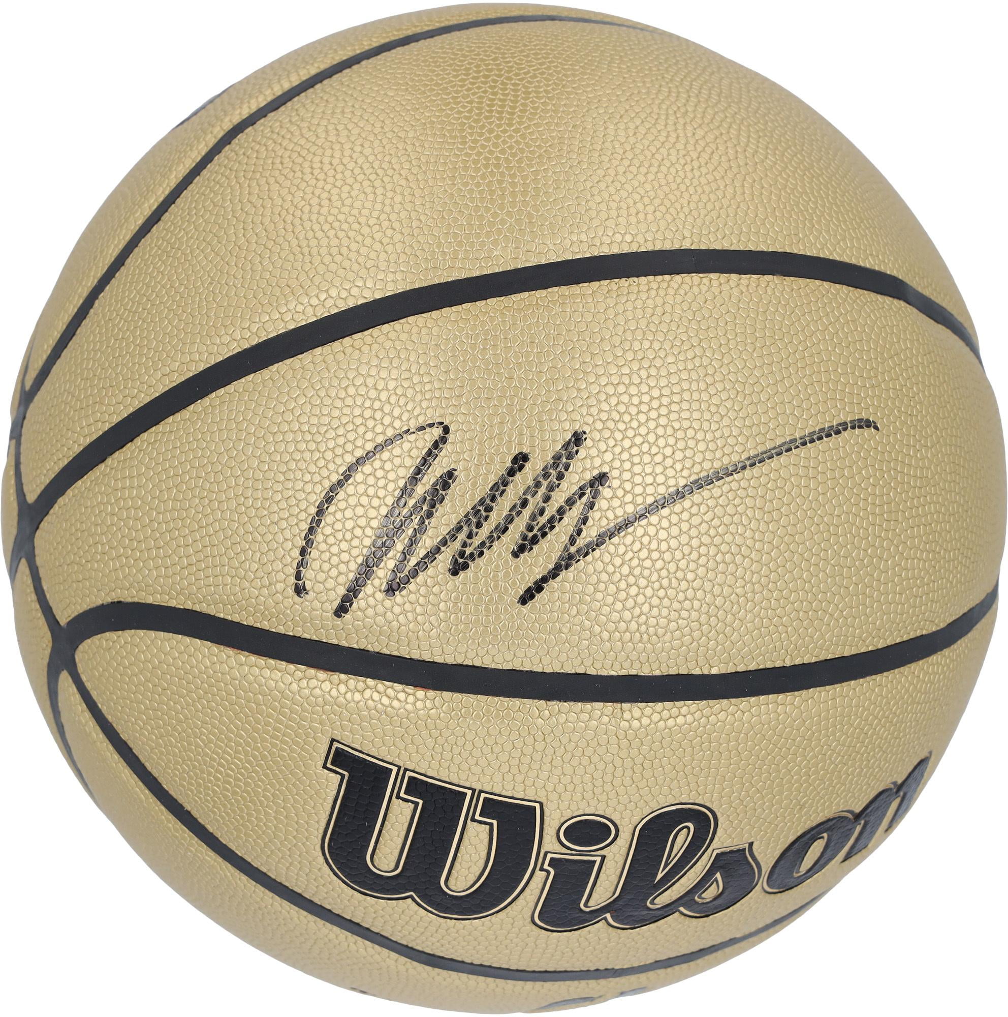 Victor Wembanyama San Antonio Spurs Autographed Wilson Gold Basketball ...