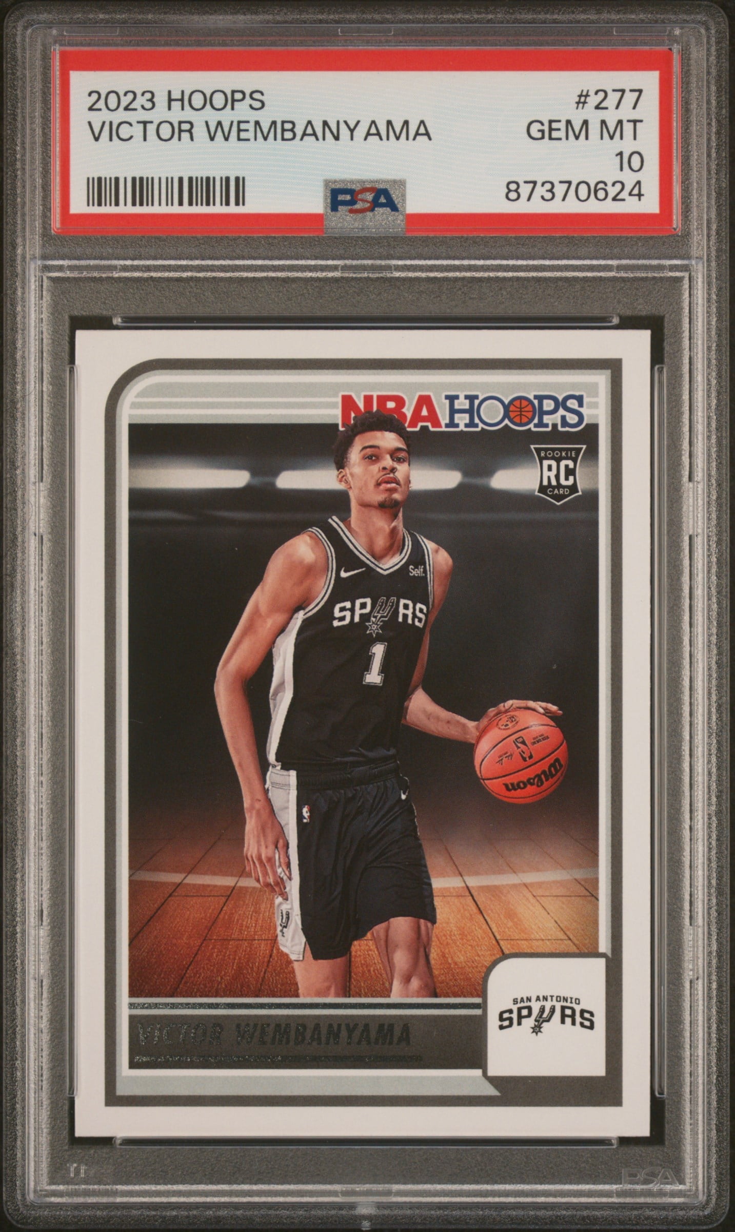 Victor Wembanyama Spurs 2023-24 Basketball Rookie Card #277, PSA 10 ...