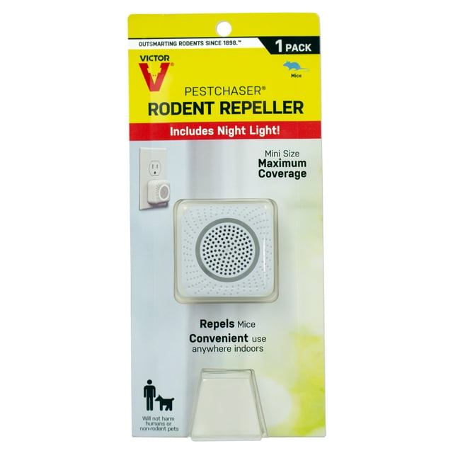 Victor White Pestchaser Rodent Repellent with Nightlight, 1 Pack ...
