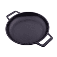 Victoria 10-Inch Cast Iron Round Skillet with Double Loop Handles, Made ...