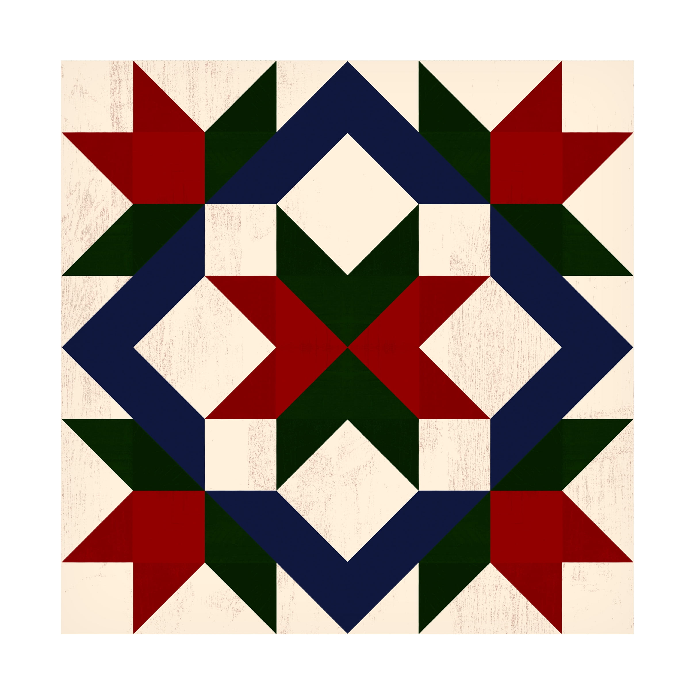 Victoria Barnes 'Christmas Barn Quilt I' Canvas Art - Walmart.com