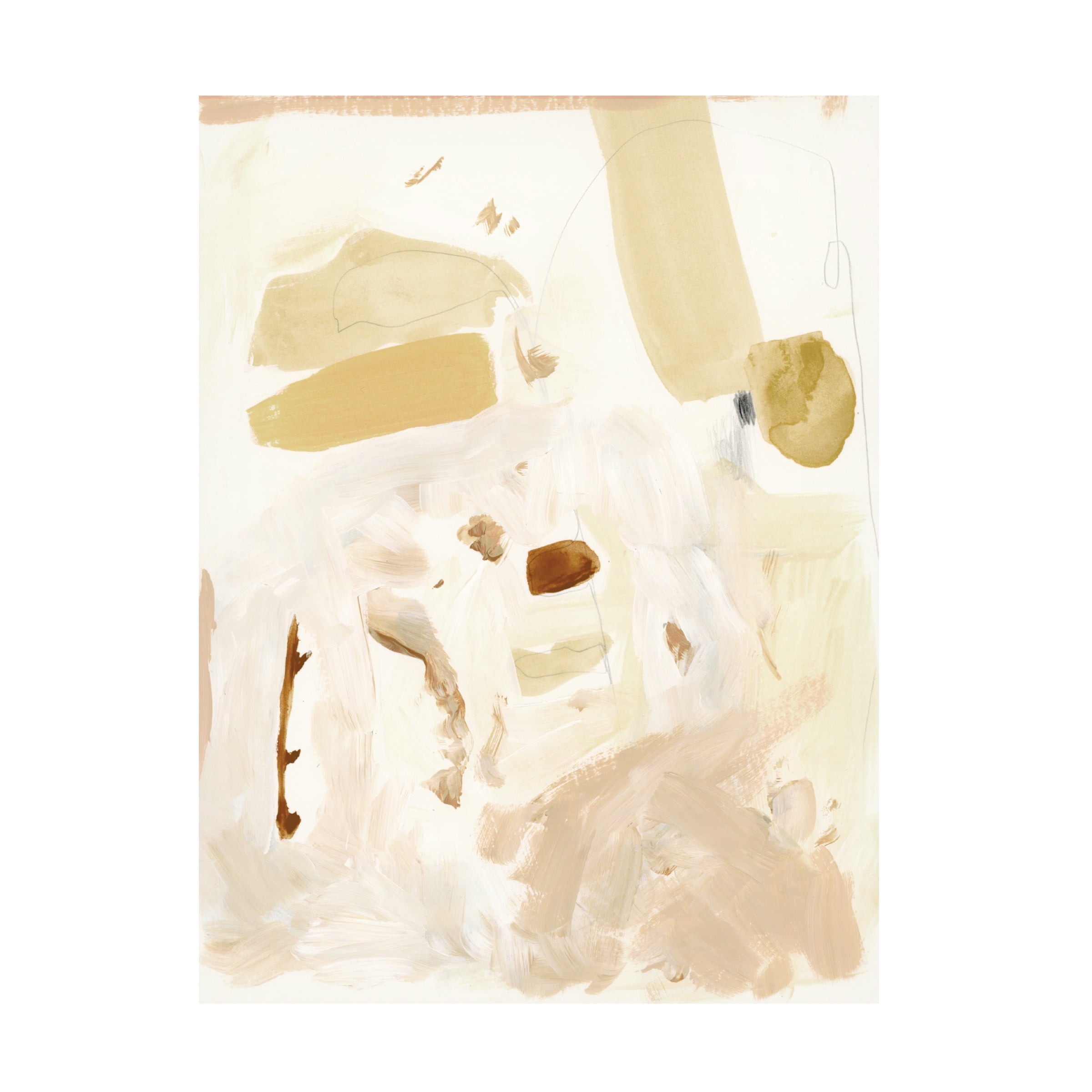 Victoria Barnes 'Markings In Beige II' Canvas Art - Walmart.com