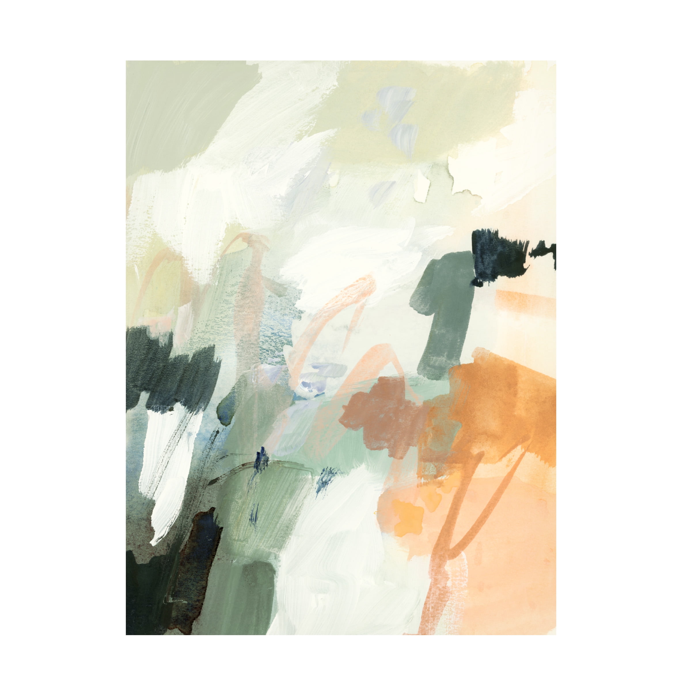 Victoria Barnes Moss And Peach II Canvas Art - Walmart.com