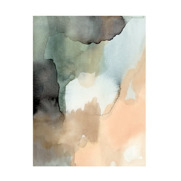 Victoria Barnes 'Indigo Blush and Gold I' Canvas Art - Walmart.com