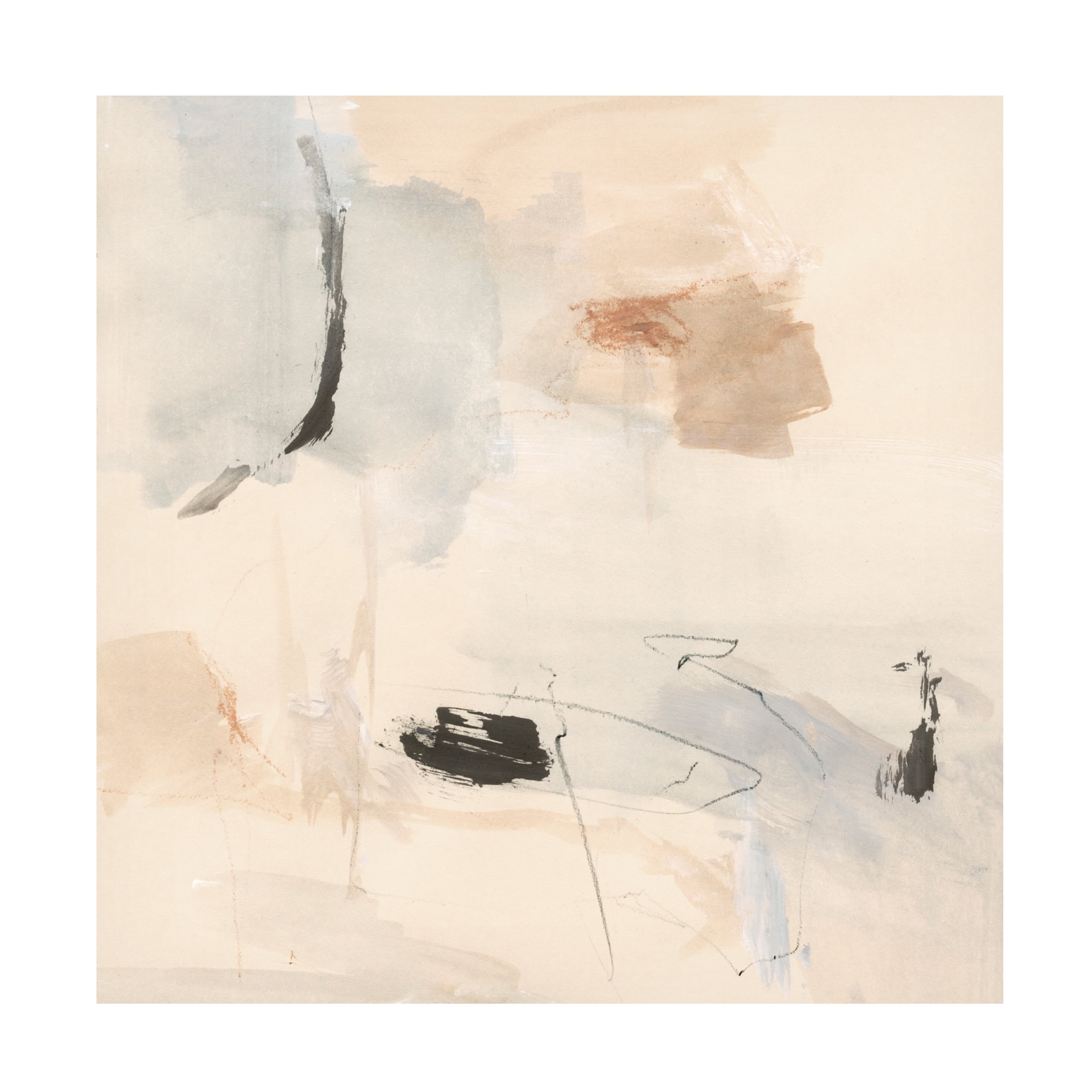 Victoria Barnes 'Oat and Slate I' Canvas Art - Walmart.com