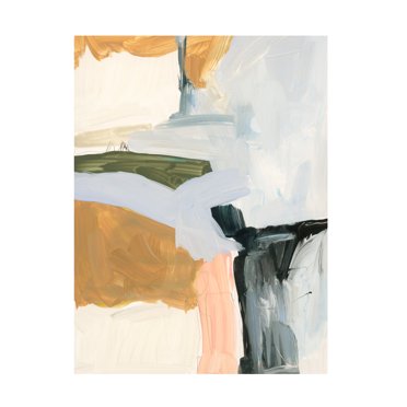 Victoria Barnes 'Indigo Blush and Gold I' Canvas Art - Walmart.com