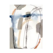 Victoria Barnes 'Indigo Blush and Gold I' Canvas Art - Walmart.com