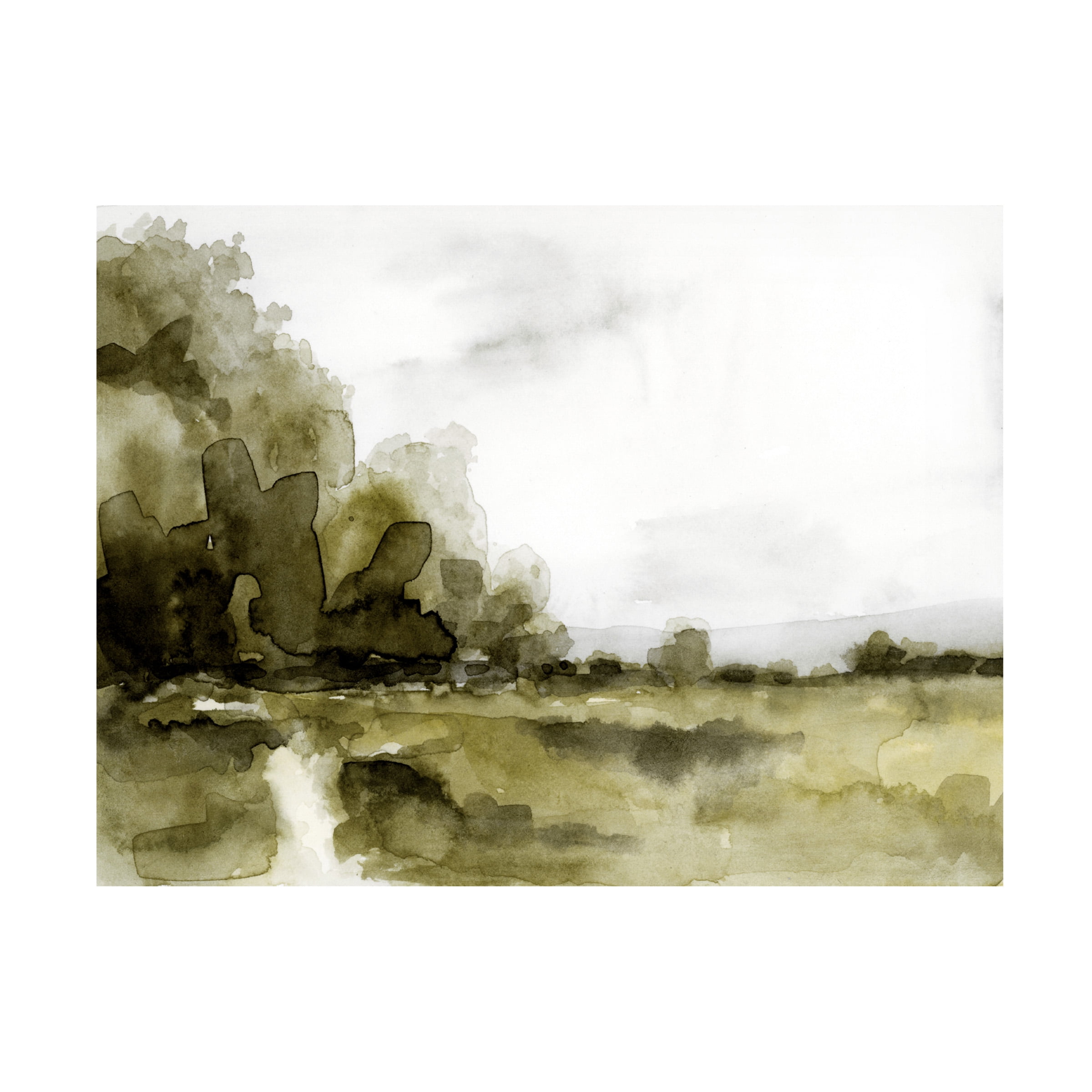 Victoria Barnes 'Simple Watercolor Scape I' Canvas Art - Walmart.com