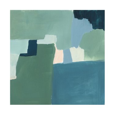 Victoria Barnes 'Indigo Blush and Gold I' Canvas Art - Walmart.com