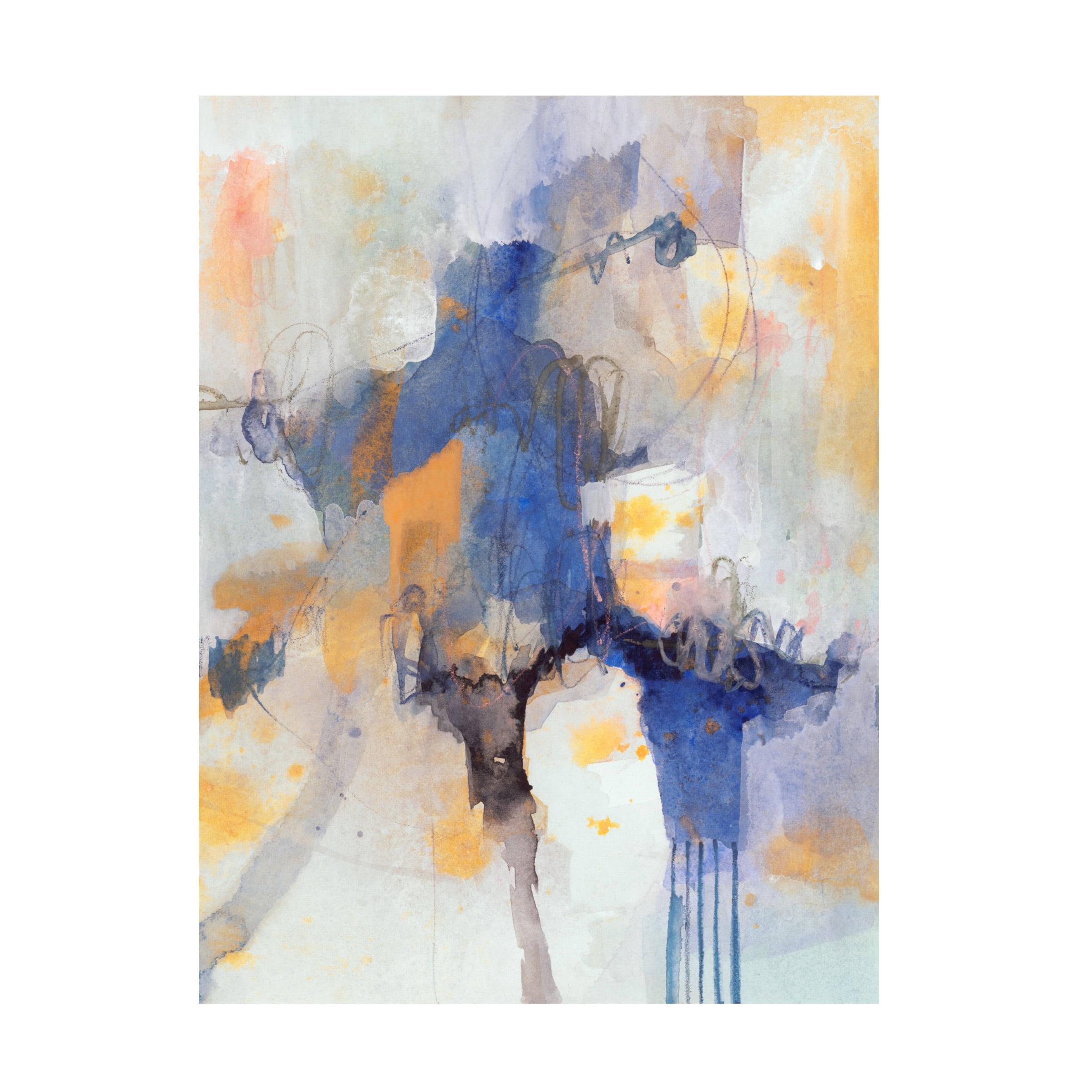 Victoria Barnes 'Watercolor Tatter II' Canvas Art - Walmart.com