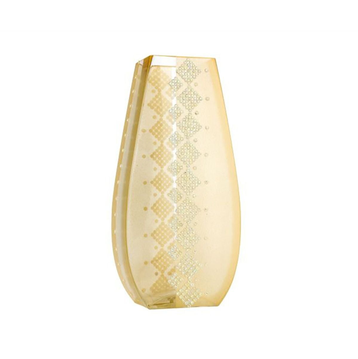 Victoria Bella 9548/300/AG 12-Inch High Glass Vase. Pattern: Purple ...