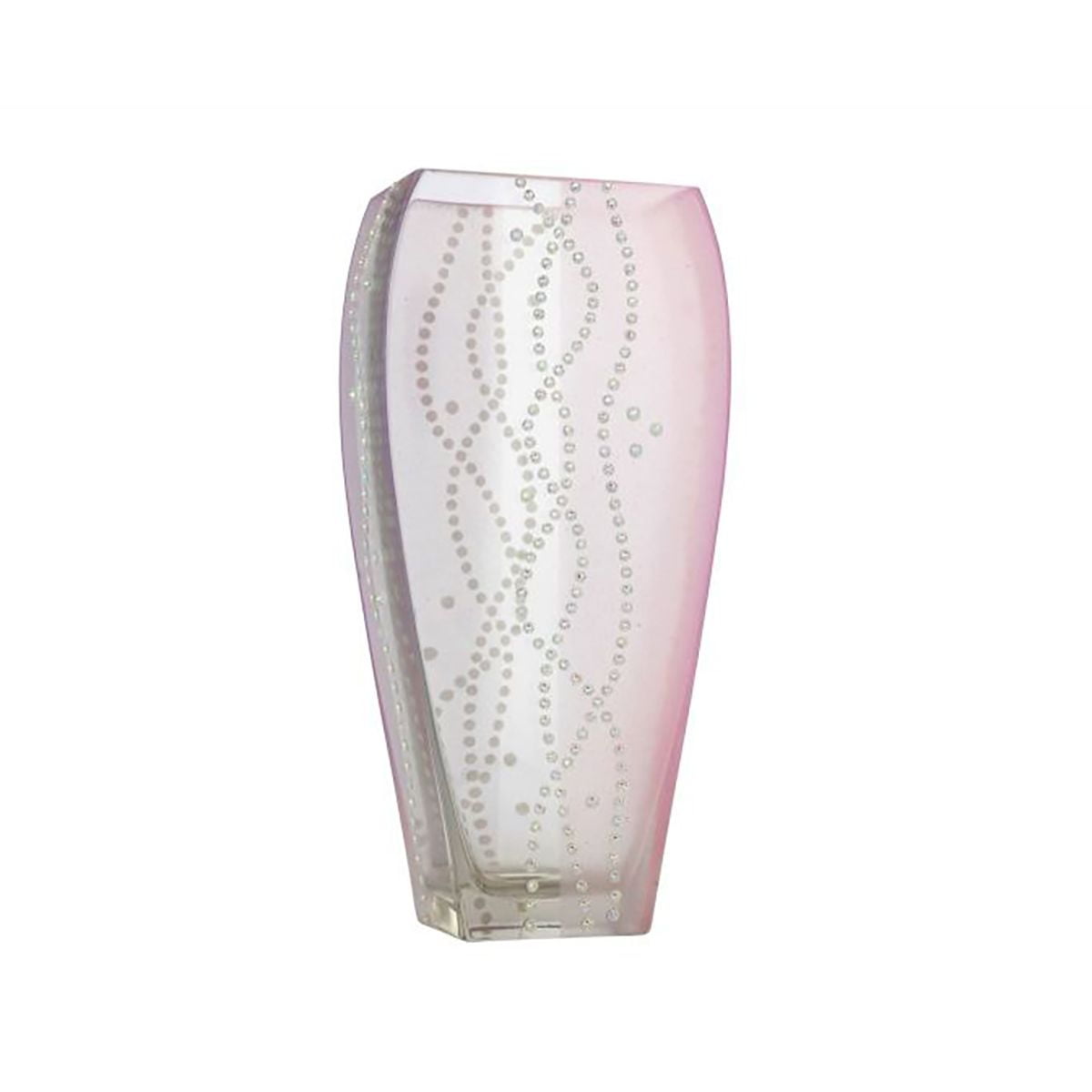 Victoria Bella 9548/315/SR 12-Inch High Glass Vase. Pattern: Silver ...