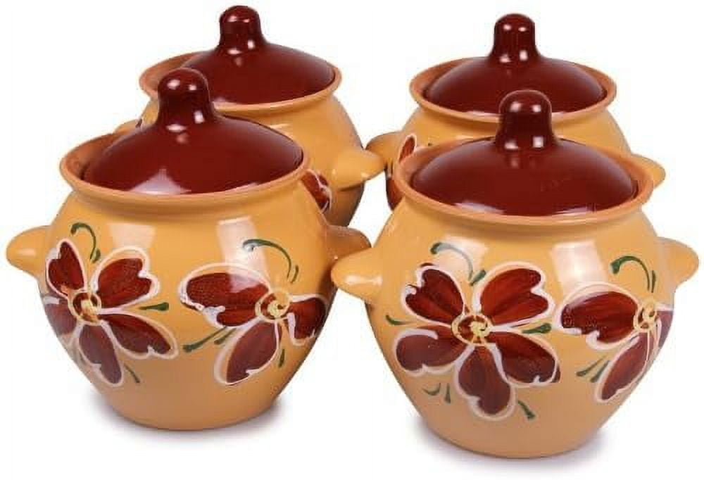 Victoria Bella A-22525 20 fl oz (600 ml) Set of 4 Stoneware Ramekins ...