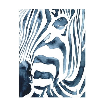 Victoria Barnes 'Indigo Blush and Gold I' Canvas Art - Walmart.com