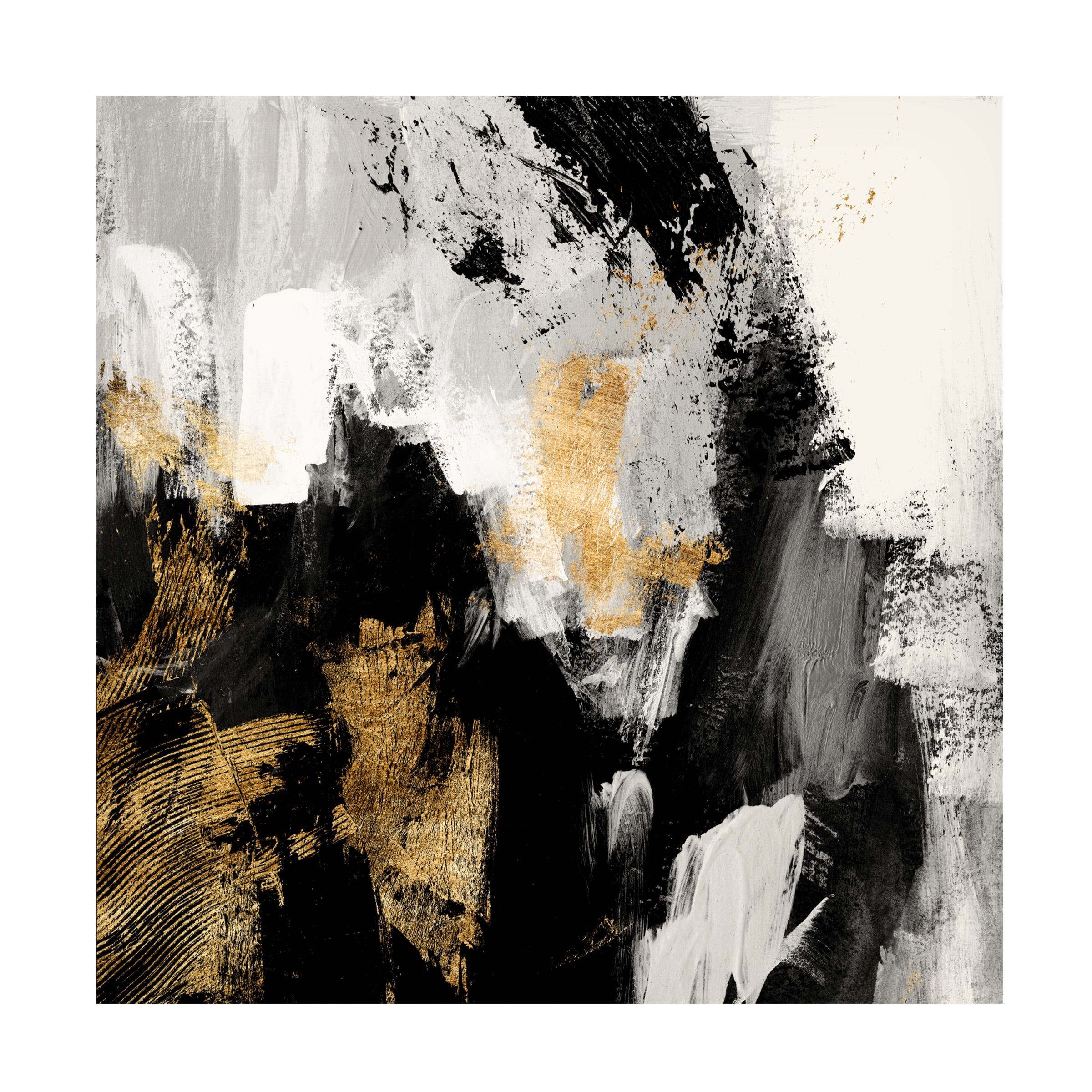 Victoria Borges 'Neutral Gold Collage I' Canvas Art - Walmart.com
