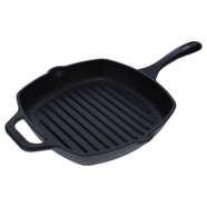 Lodge 6.5" Grill Pan Seasoned Cast Iron, L3GP, with ribs in the pan ...