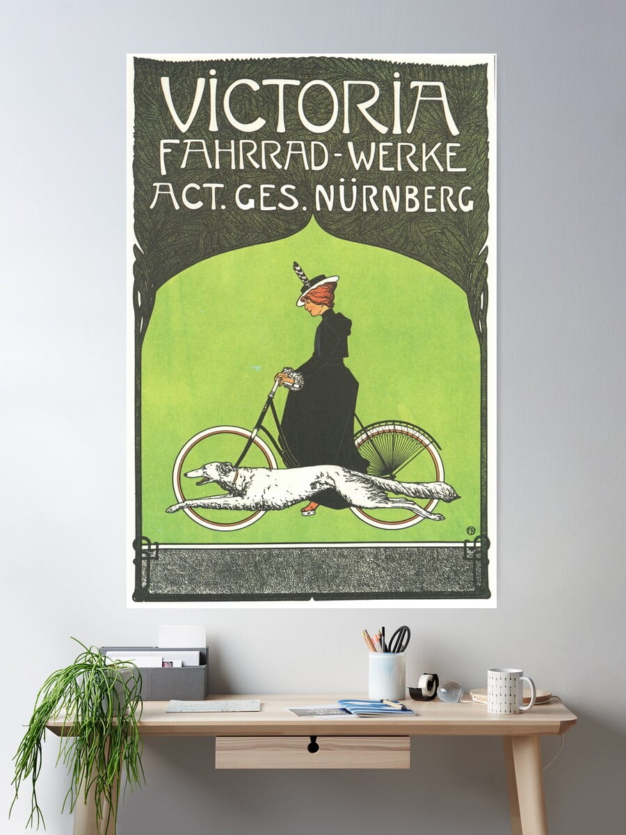 Victoria Fahrrad-Werke - Vintage Bicycle Poster From 1910 Poster Wall ...