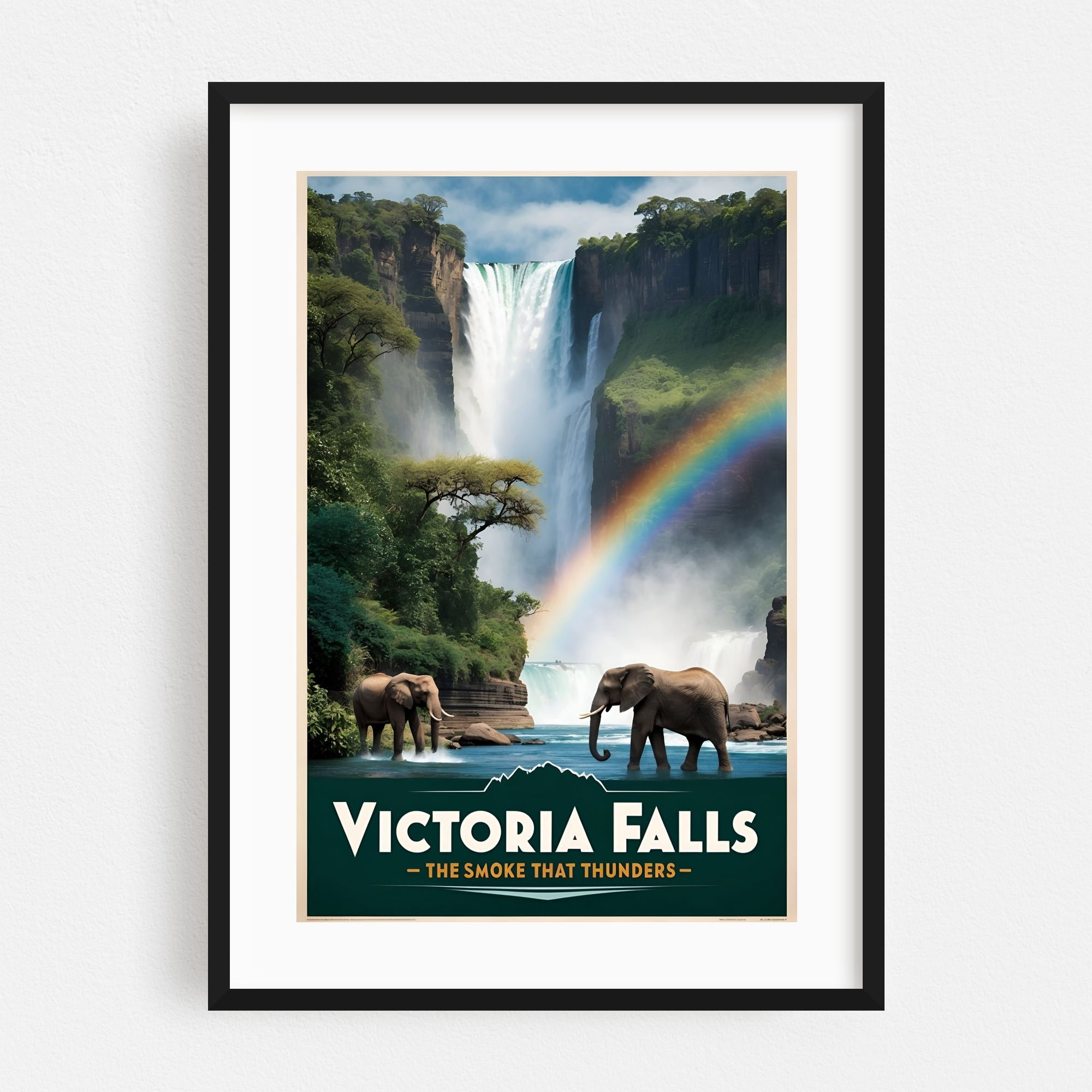 Victoria Falls Poster: The Smoke That Thunders - Victoria Falls ...