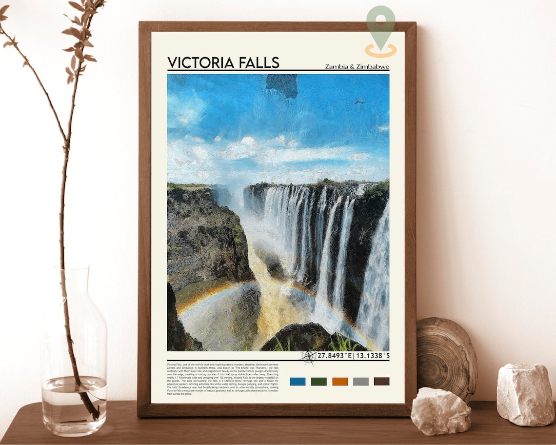 Victoria Falls Print, Victoria Falls Poster, Victoria Falls Wall Art ...