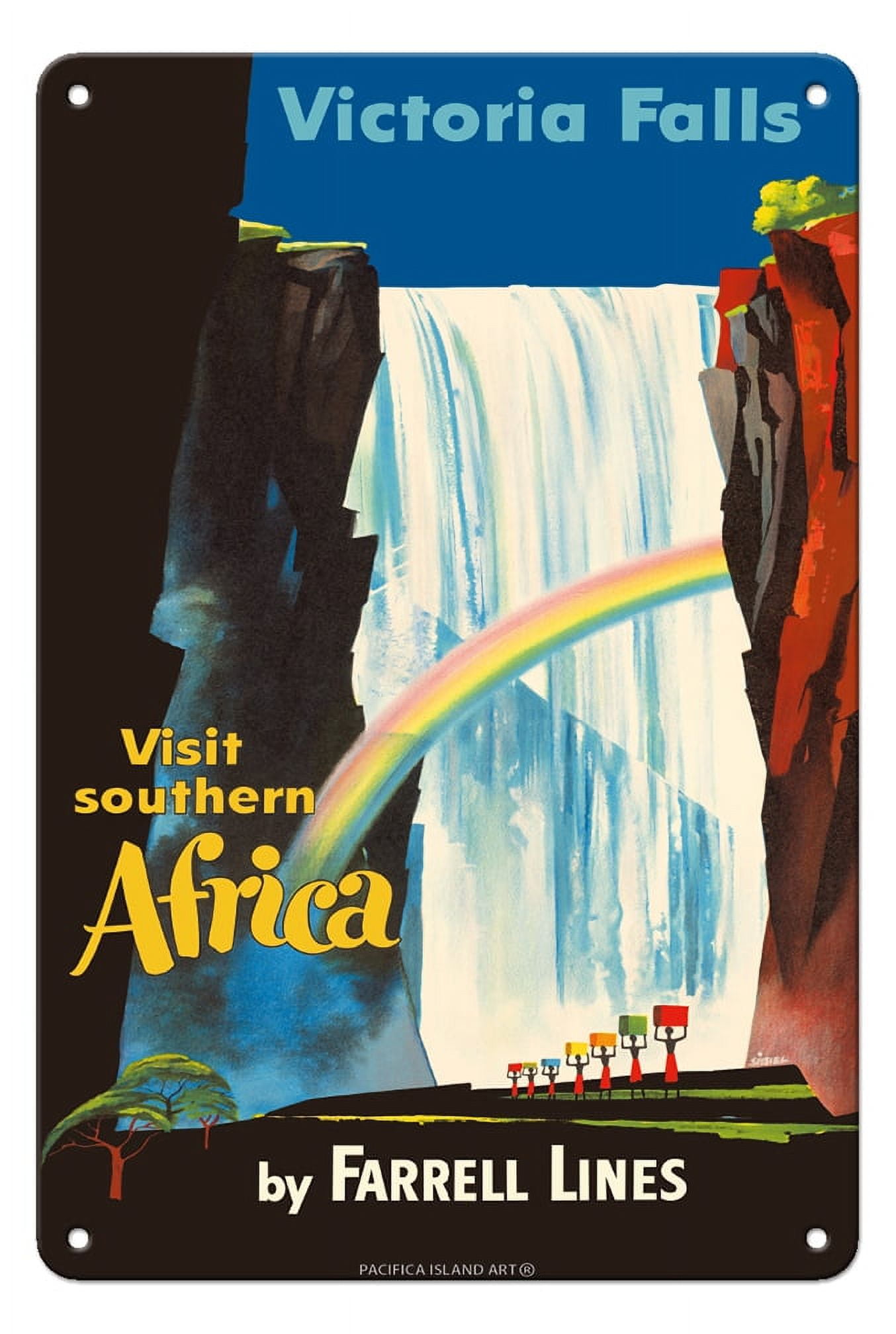 Victoria Falls - Visit Southern Africa - Farrell Lines - Vintage Ocean ...