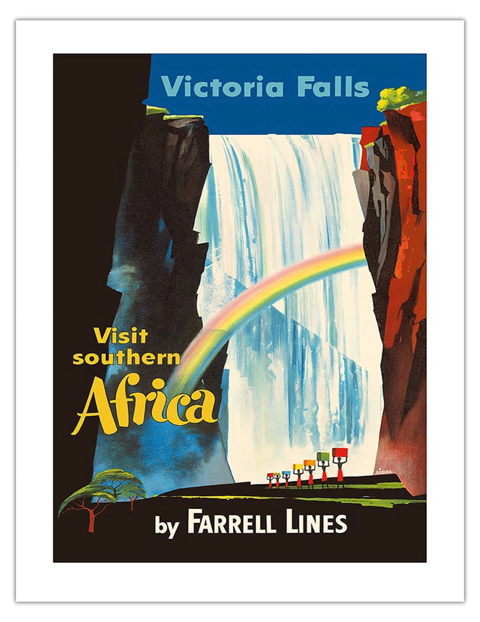 Victoria Falls - Visit Southern Africa - Farrell Lines - Vintage Ocean ...
