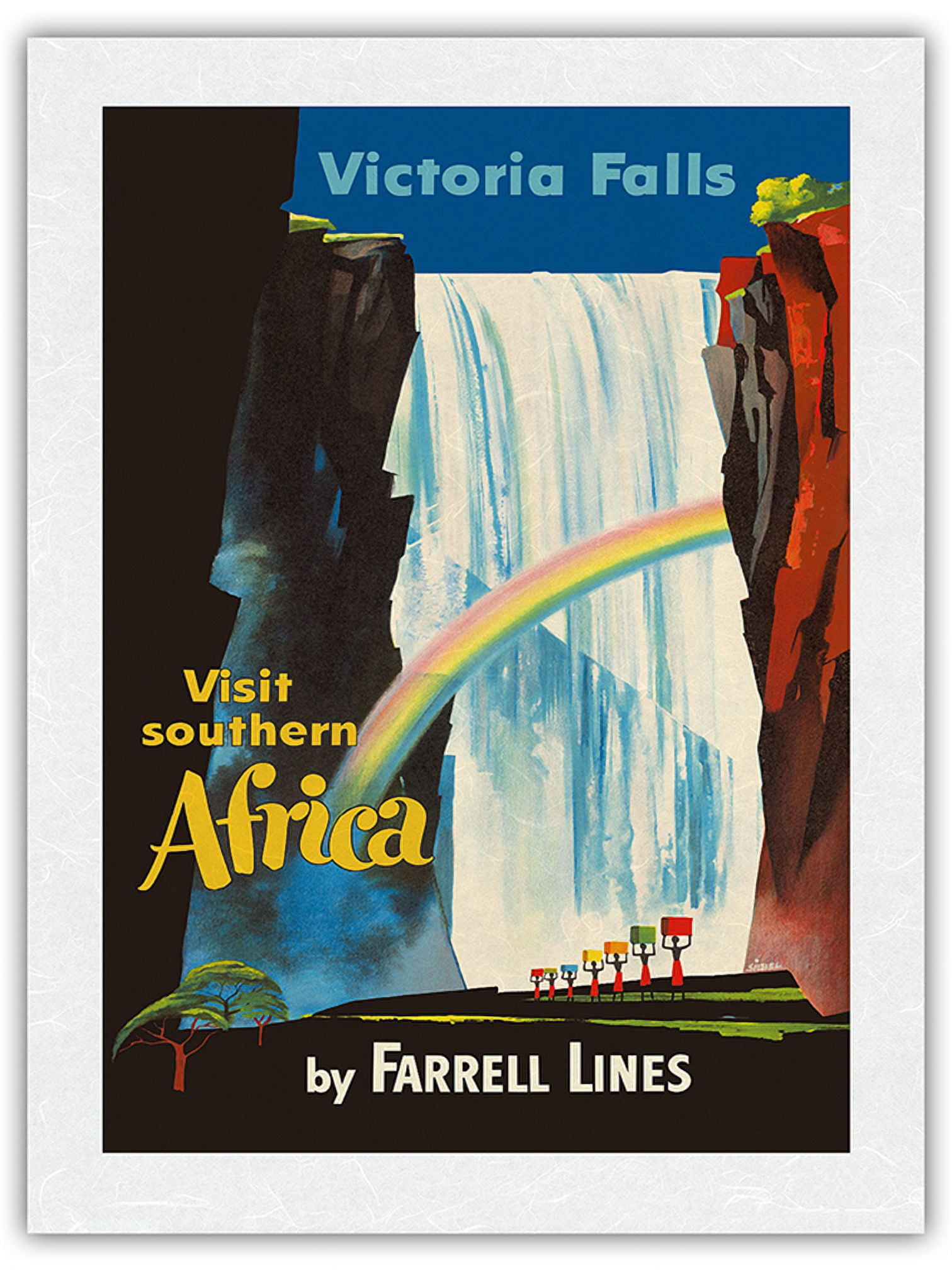 Victoria Falls - Visit Southern Africa - Farrell Lines - Vintage Ocean ...