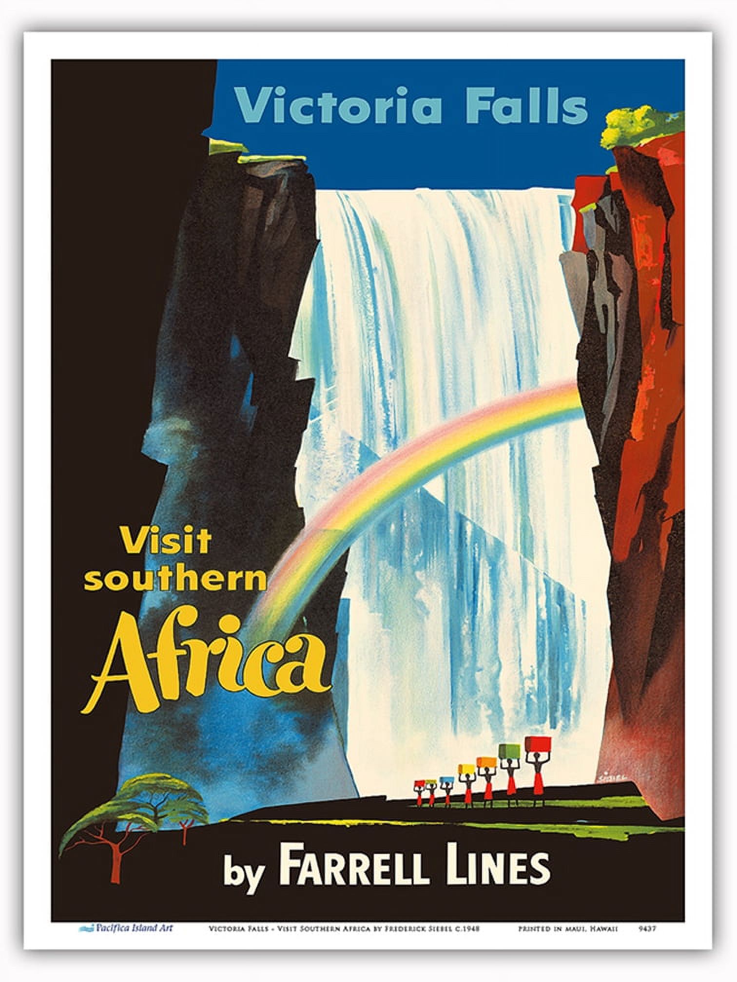 Victoria Falls - Visit Southern Africa - Farrell Lines - Vintage Ocean ...