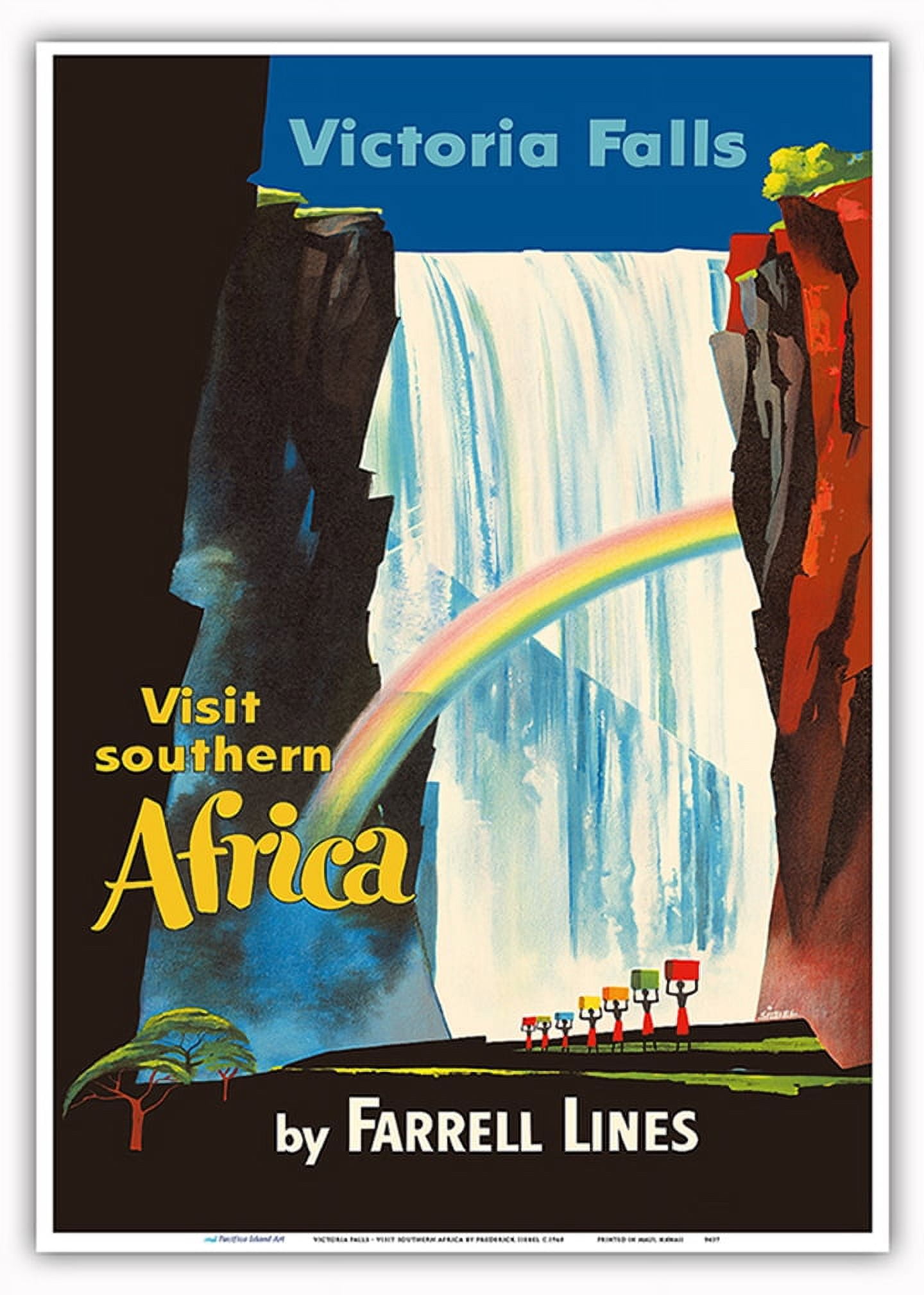Victoria Falls - Visit Southern Africa - Farrell Lines - Vintage Ocean ...