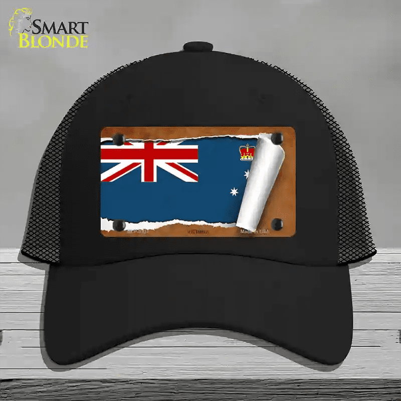 Victoria Flag Scroll Novelty License Plate Hat Mesh Black - Walmart.com