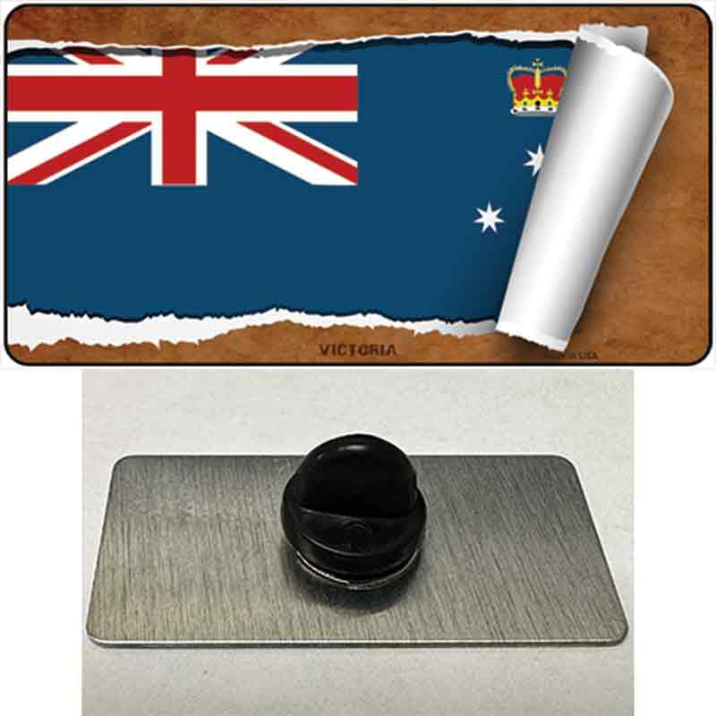 Victoria Flag Scroll Novelty Metal Hat Pin 1.5" x 0.75" Hat Pin (PIN ...