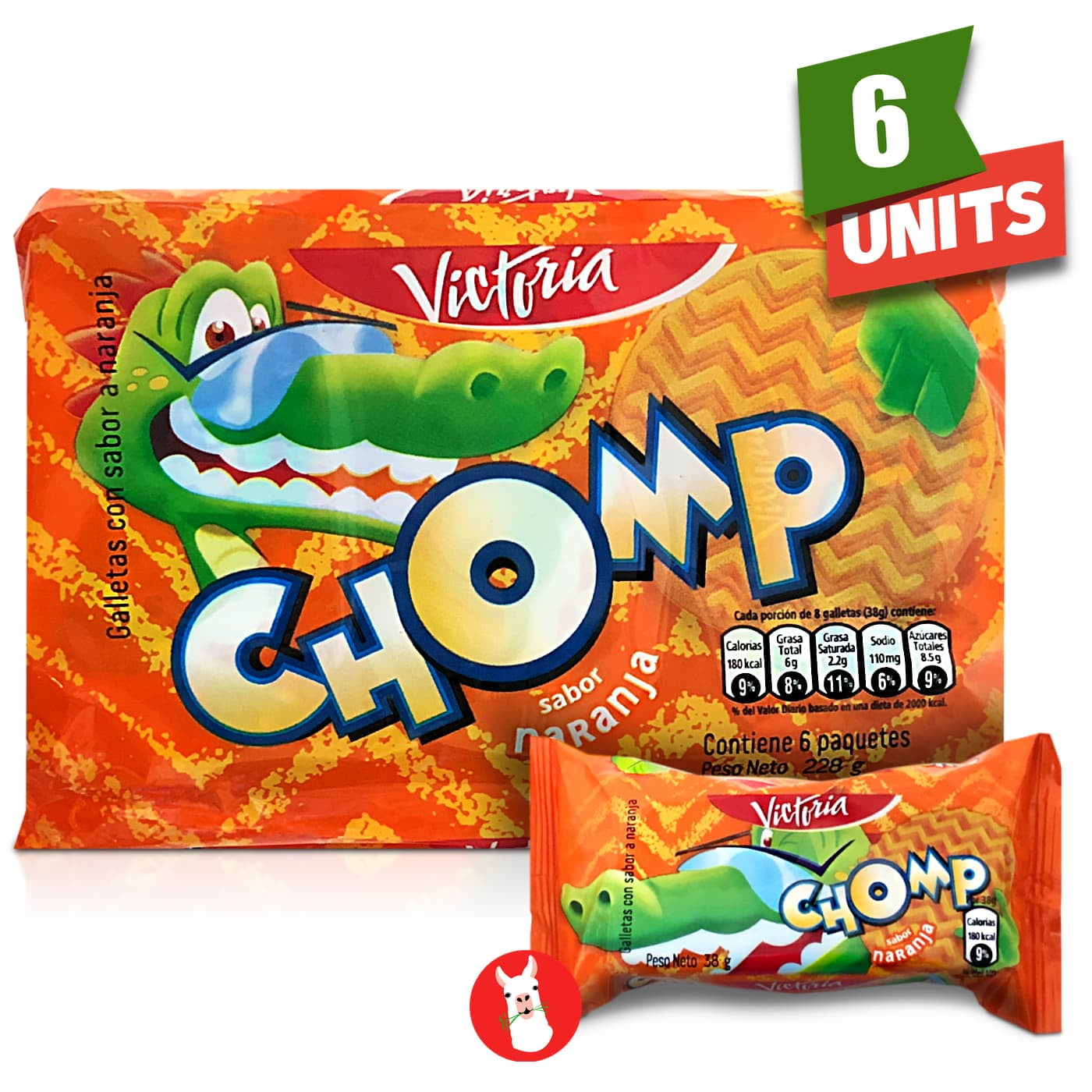 Victoria Galleta Chomp Sabor Naranja | Peruvian Orange Cookie 6 Units ...