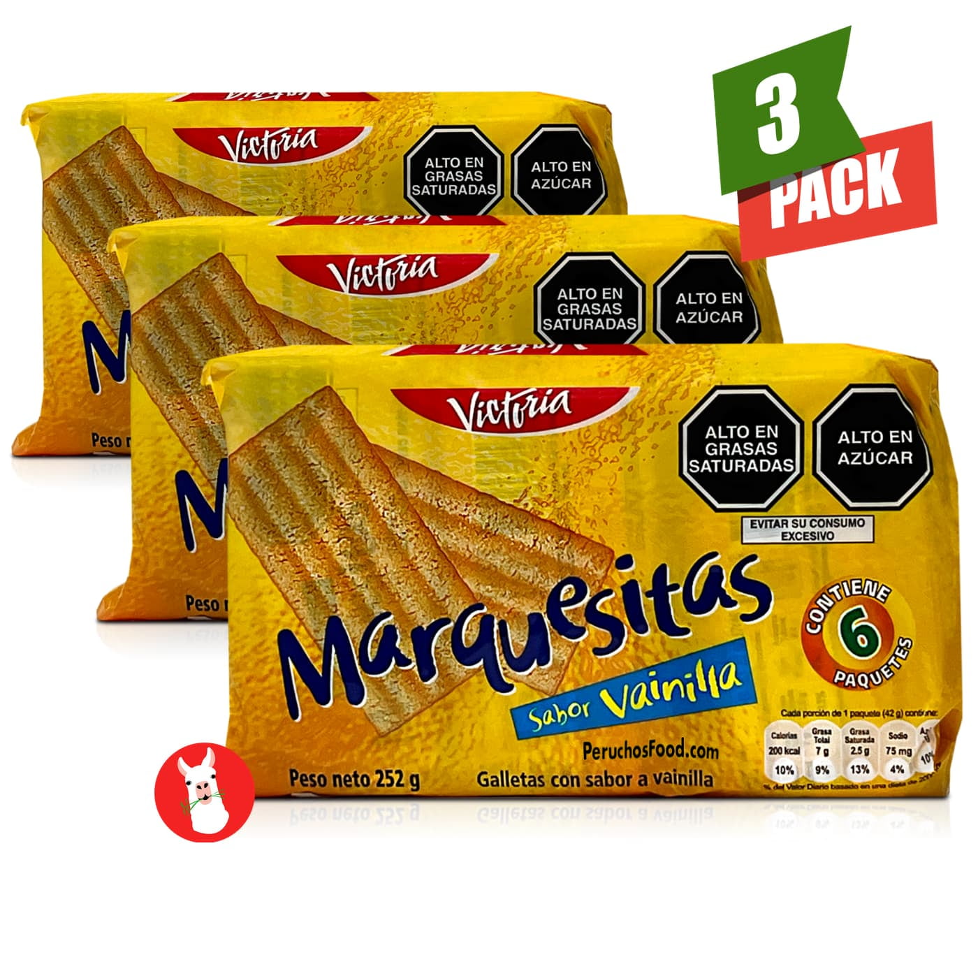 Victoria Galletas Marquesitas Sabor Vainilla 6 Units | Peruvian Vanilla ...