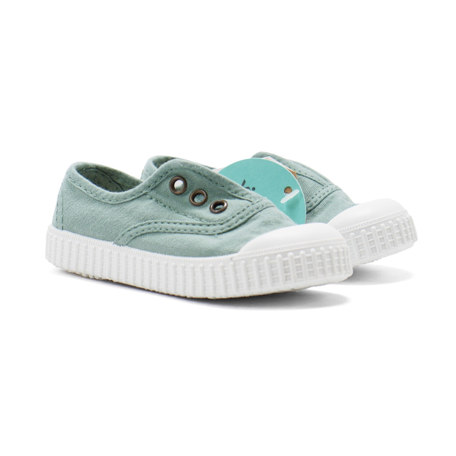 Victoria Girls 1915 Inglesa Slip-On Canvas Shoes, Jade,13 M US ...
