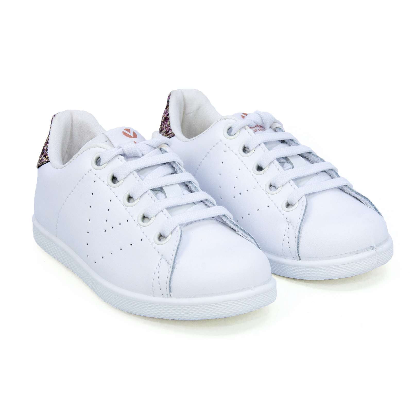Victoria Girls Casual Leather Shoes, White \ Pink,11 M US - Walmart.com