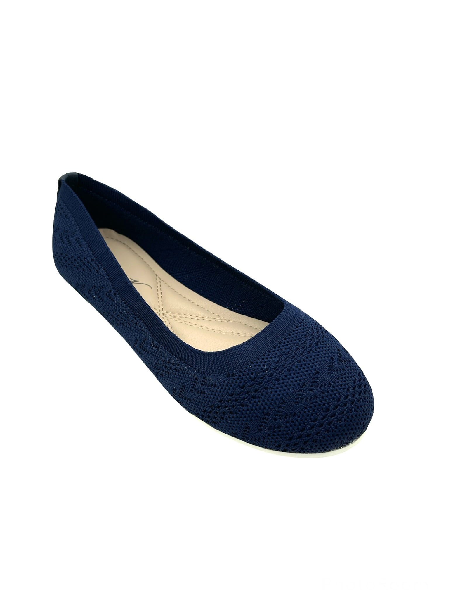 Victoria K Knitted Textured Everyday Ladies Flats, - Walmart.com