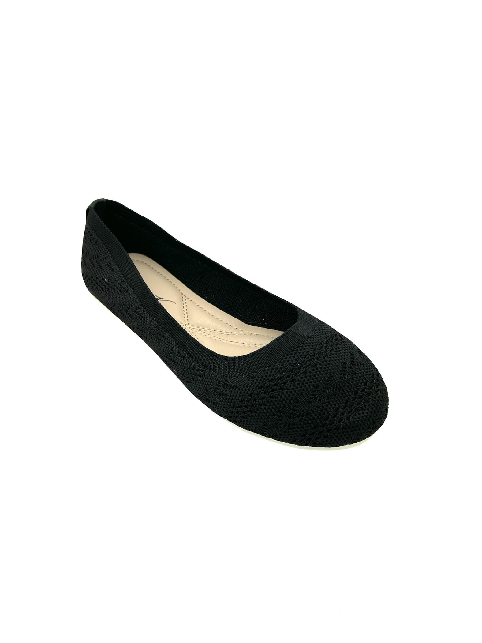 Victoria K Knitted Textured Everyday Ladies Flats, - Walmart.com