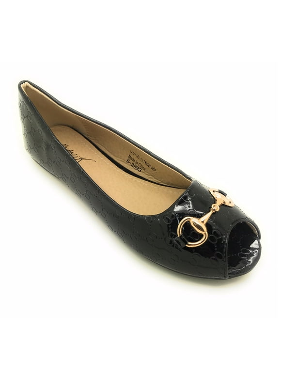 Open Toe Ballet Flats